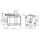 Moteur pas à pas 4.5 Nm - Nema 34 - avec Frein | Soprolec
